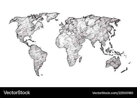 Aggregate 76 World Map Rough Sketch Seven Edu Vn