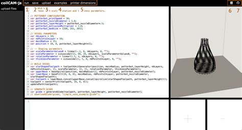 Web Editor Coilcam Js