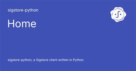 sigstore python