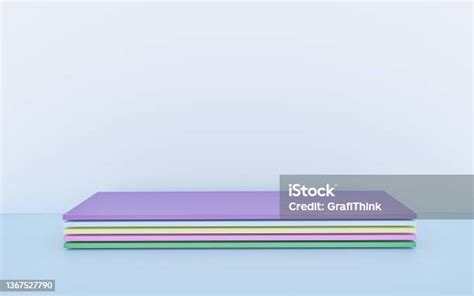 연단과 최소한의 벽 장면 연단 최소한의 배경 추상적 인 모양 혼합 파스텔 색상밝은 파란색 배경 포디움 모던 플랫폼 3d