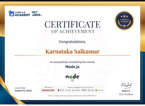 karnataka saikumar on linkedin i m happy to share that i ve obtained a