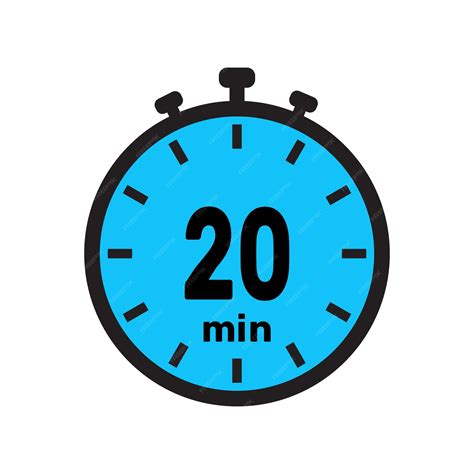 Premium Vector 20 Minute Timer Clock Stopwatch Isolated Icons