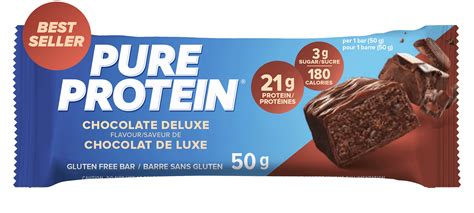 Chocolate Deluxe Protein Bar 50 G Pure Protein Canada Protein That