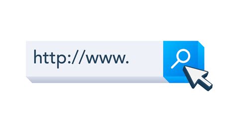 Search Button And Click Search Bar For Browser Vector Stock