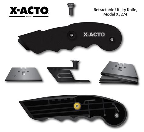 X Acto Utility Knife Exploded View Behance
