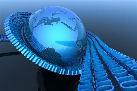 Global Data Flow Stock Illustration Illustration Of Electronic 10893684