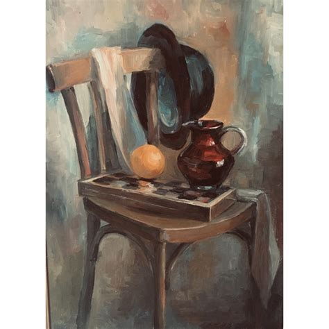 Купить картину Натюрморт с апельсином в Москве от художника Бикбулатова Альфия