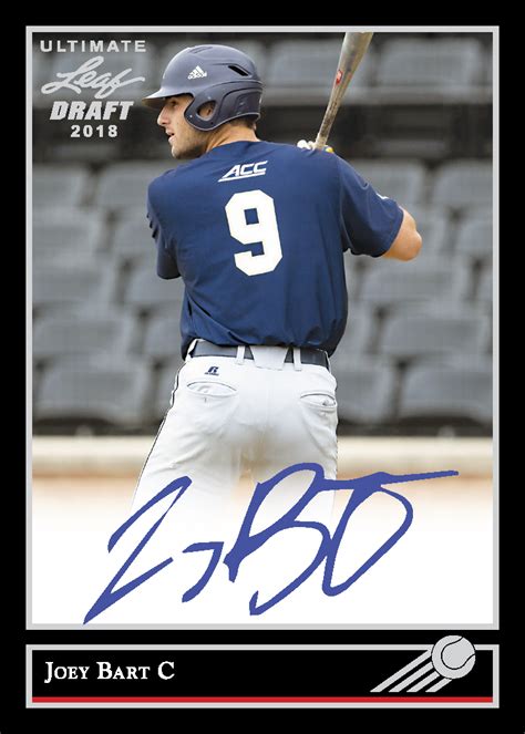 2018 Leaf Ultimate Draft Baseball Cards Checklist Top Prospect Autos
