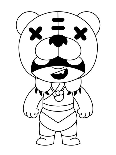 Tô Màu Nita Trong Brawl Stars Trang Tô Màu Cho Bé