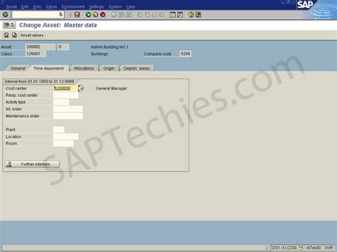 AS Change Asset Master Record
