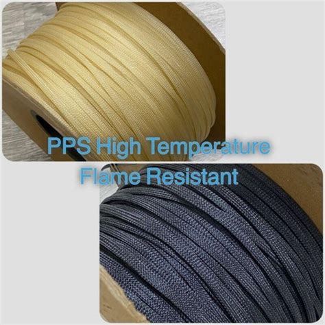 Ryn Pps Flame Resistant Braided Sleeving Sheathing Expandable Wire