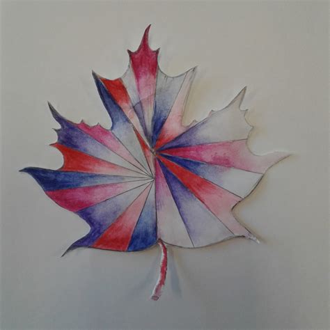 A Faithful Attempt Ombre Watercolour Maple Leaves