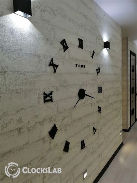 კედლის საათები Clockslab 🔥 Diy საათი 🔥 ️ ფერი ოქროსფერი შავი 💥 რეკომენდირებული დიამეტრი