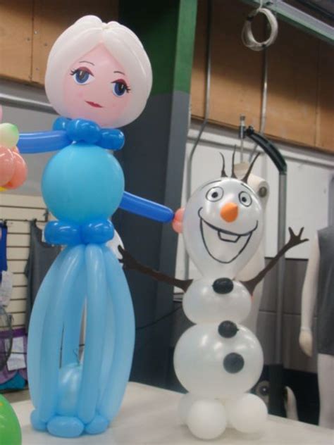 Frozen Elsa And Olaf Balloon Models Frozen Theme Party Balloons