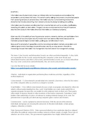 UCS Case Study Assignment UCS CYBERSECURITY FOR NON COMPUTING SCIENCES CASE STUDY NAME