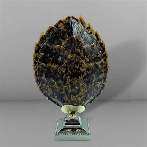 Turtle Tortoise Shell Table Lamp Italy 1970s 221803 Turtle Tortoise Shell Table Lamp Italy 1970s 221803