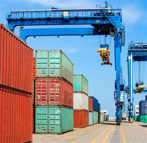 Container Loading Unloading Handling And Stacking At Container