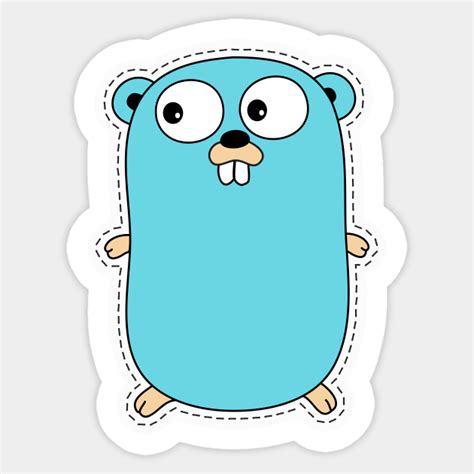 Go Programming Golang Gopher Golang Sticker Teepublic