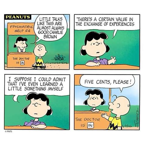 Snoopy Comics A Comic Strip With Peanuts Talking To Each Other Lucy