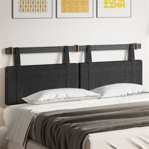 Belleze Wall Mounted Headboard For Queen Size Bed Linen Fabric Padded