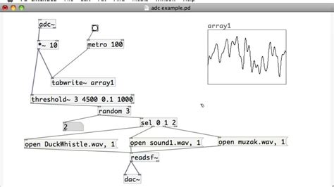 Pure Data Tutorial 19 Random Sound Files On Loud Sounds Youtube