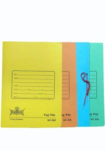 Cardboard Office Tag File Orange A At Piece In Bengaluru ID