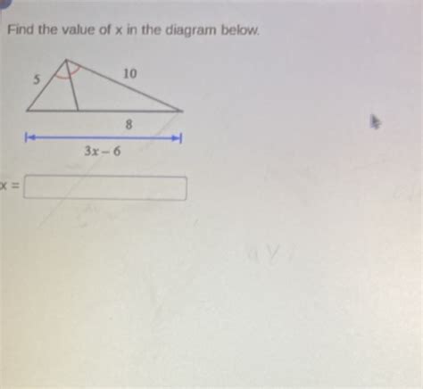 Find The Value Of X In The Diagram Belowx Filo