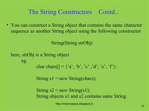 String Classes And Its Methods20