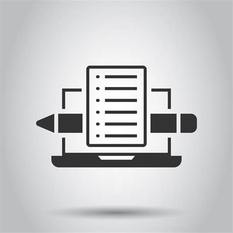 Premium Vector Blogging Icon In Flat Style Social Media Communication
