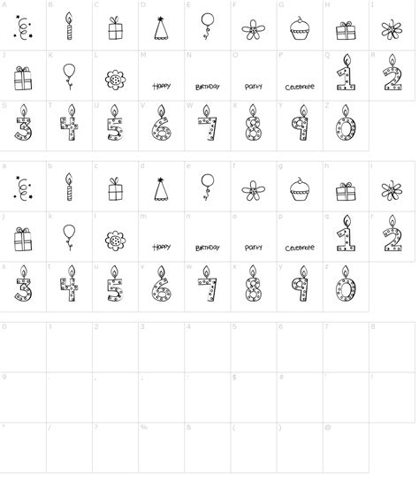 Mtf Birthday Bash Doodles Font Download