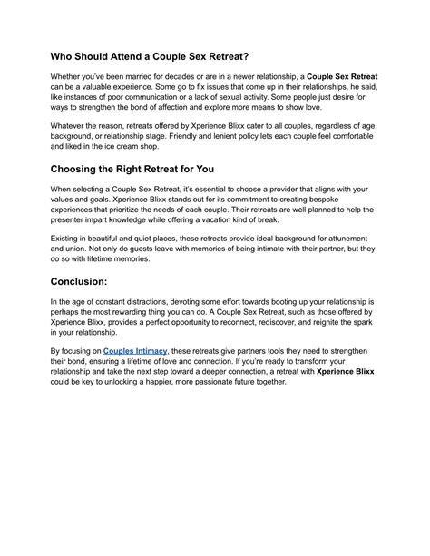 Ppt What Benefits Can Partners Gain From Attending A Couple Sex