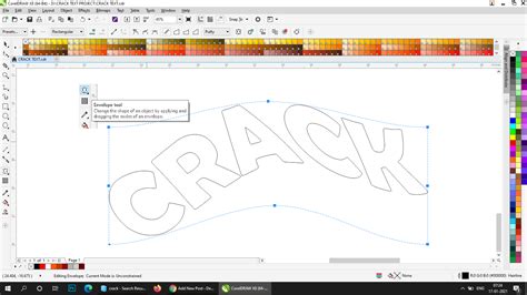 Make Beautiful Crack Text Effect Corel Draw Tutorial Design Guruji