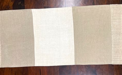 Table Runner With Vintage Linen Venn Maker