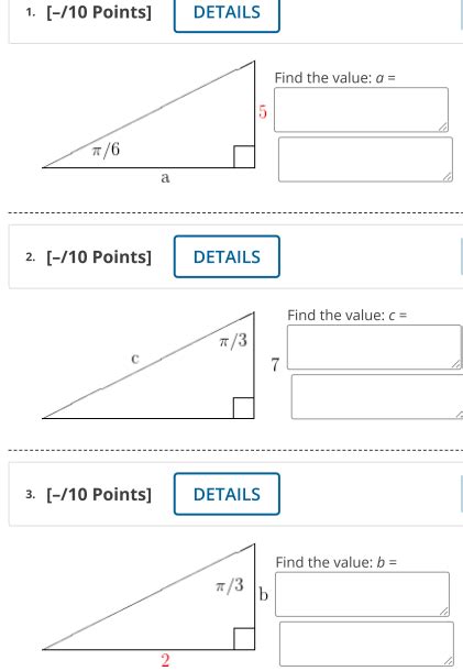 Solved 1 10 Points DETAILS Find The Value A 7 6 A 2 Chegg Com