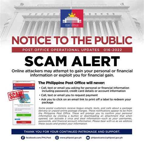 Publiko Pinag Iingat Ng Philpost Sa Bagong Online Scam