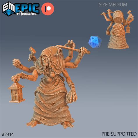 3d File Corpse Collector Lamp ‧ Dnd Miniature ‧ Tabletop Miniatures ‧ Gaming Monster ‧ 3d Model