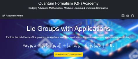 Quantum Formalism Qf Academy Bridging Advanced Mathematics Machine… Frédéric Barbaresco