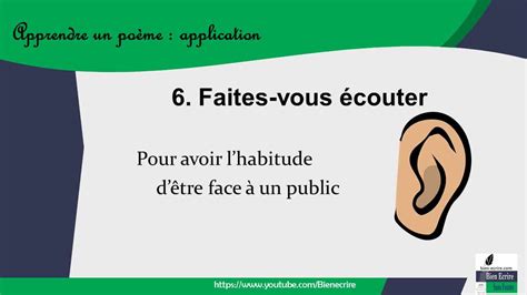 Apprentissage 2 Application Des Règles Pour Apprendre Un Poème Bien