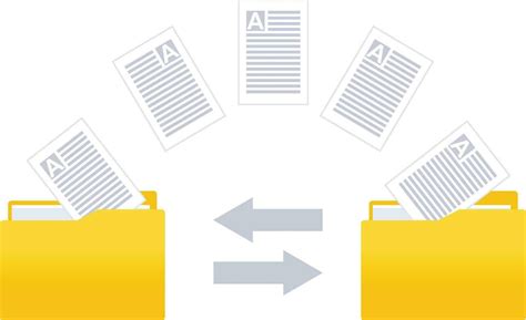 Files Transfer Copy Files Backup Vector Illustration Files