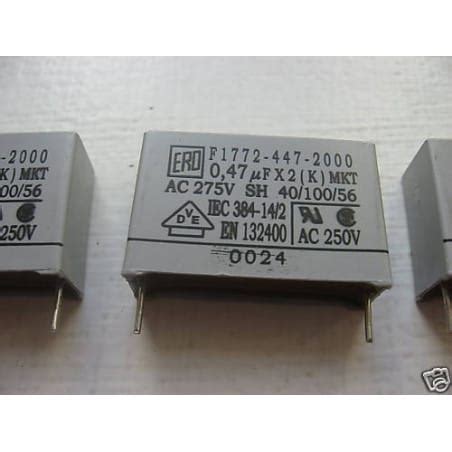 Lot X9 Condensateur Radial Mkt 047µf 047uf 047mf 470nf X2 Ac275v