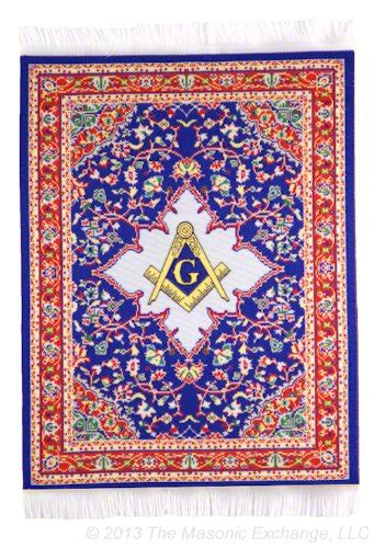 Square And Compass Blue Carpet Masonic Mouse Pad Tme  M 000