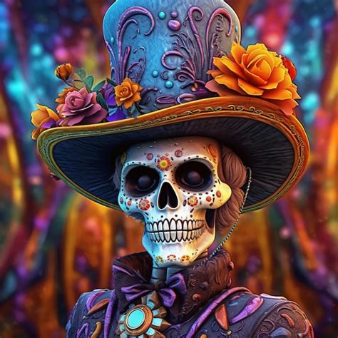 Premium Ai Image Dead Skull Skeleton