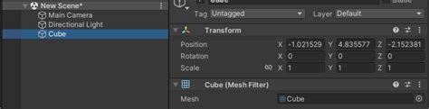 Unity 게임오브젝트 위치 초기화