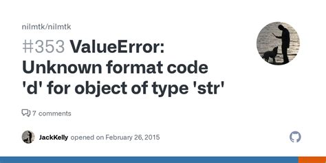 valueerror unknown format code d for object of type str · issue
