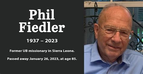 Death Of Missionary Phil Fiedler Ubcentral