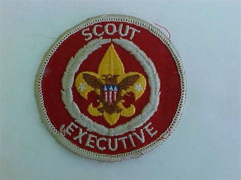 Vintage Scout Executive Boy Scout Patch Bsa Adult Badge Of Office