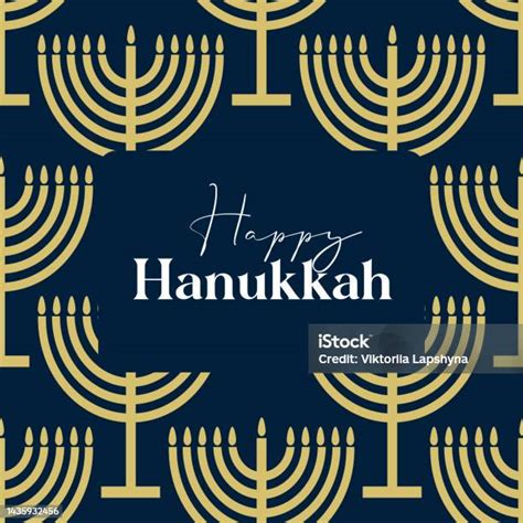 하누카 유대인 휴가를위한 푸른 색 배경에 금색 기호가있는 행복한 하누카 카드 디자인 0명에 대한 스톡 벡터 아트 및 기타 이미지 0명 공휴일 금색 Istock