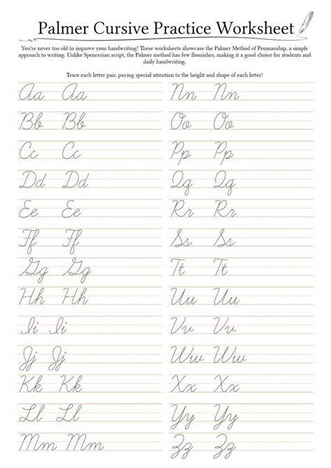50 Palmer Method Cursive Handwriting Worksheets For 2024 Cursive Handwriting Worksheets