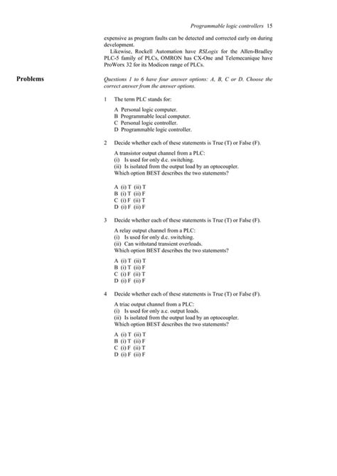Programmable Logic Controllers 4th Edition W Boltonpdf
