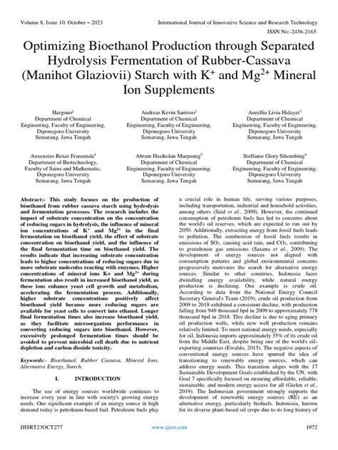 Optimizing Bioethanol Production Through Separated Hydrolysis